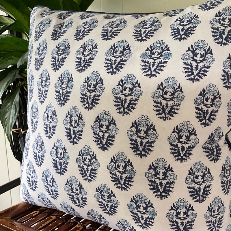Block Print Pillows - Etsy