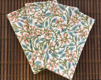 Block Print Napkins | Etsy