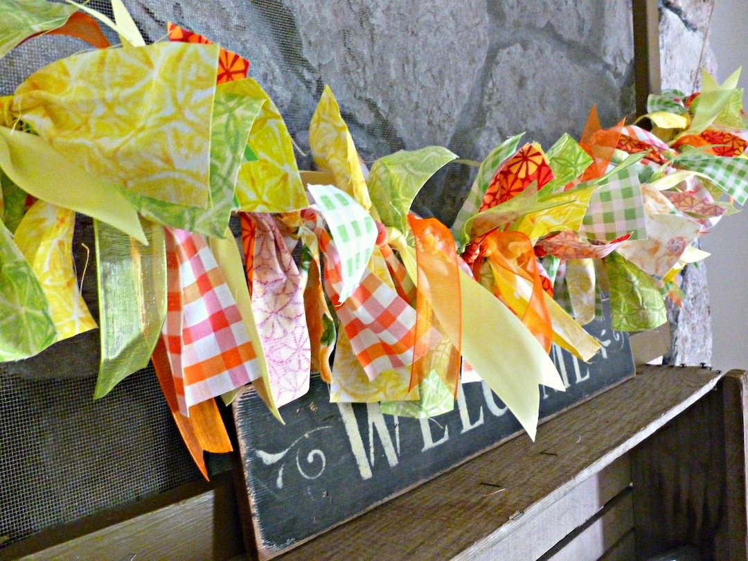 Summer Lemonade Rag Tie Banner: Sunny Porch Decor - Etsy