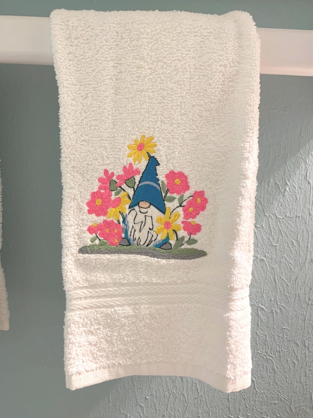 Decorative Gnome Spring Hand Towel - Etsy