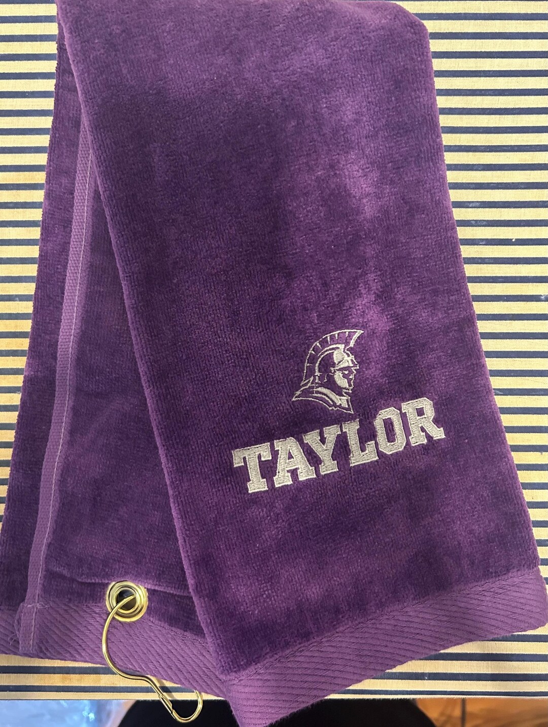 Embroidered College Golf Towels - Etsy