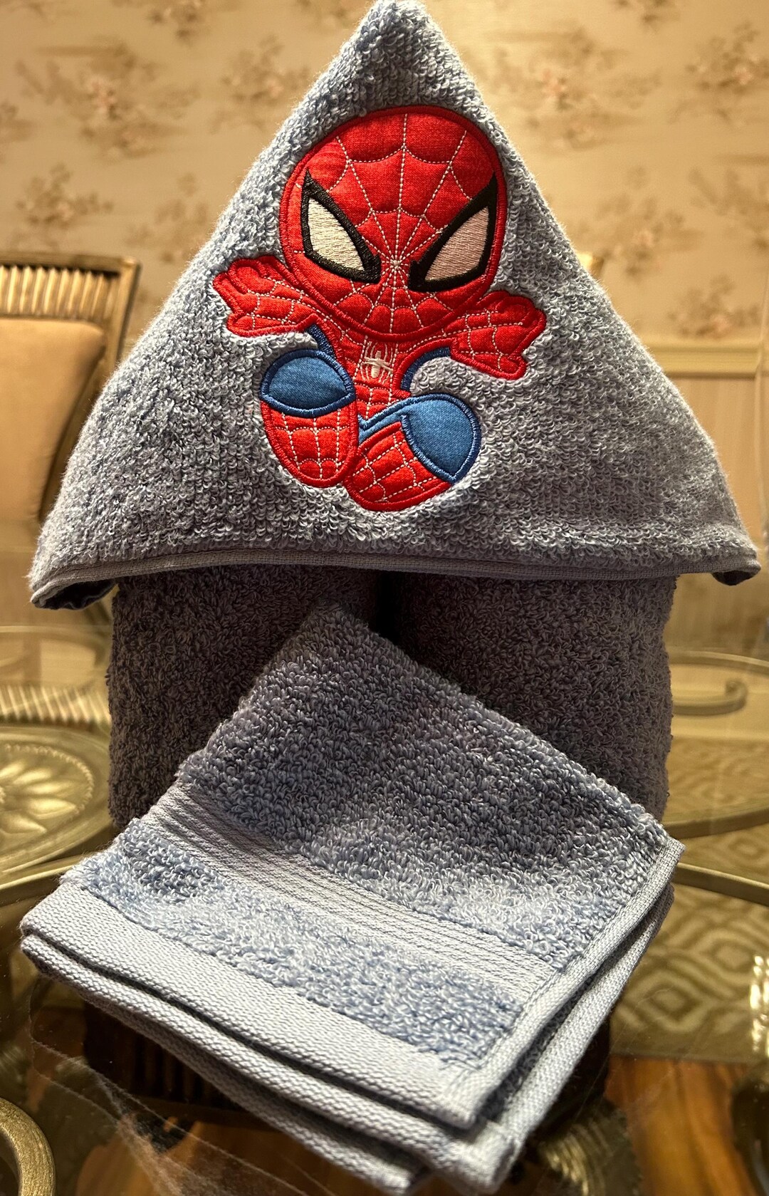 Spider Man Hooded Bath Towel Set - Etsy