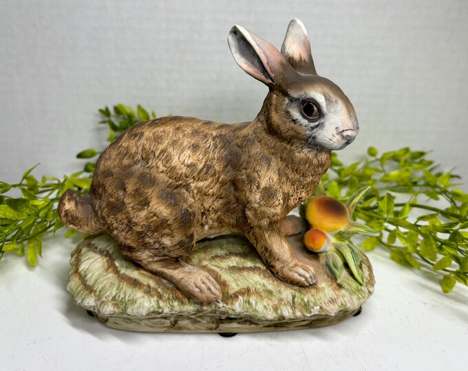 Vintage Lefton Realistic Bunny Rabbit Figurine Lefton China KW5057 ...