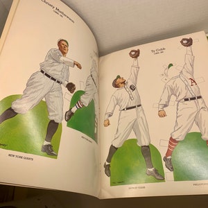 1985 Vintage Legendary Baseball Stars Paper Dolls Book - Etsy