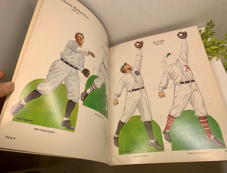 1985 Vintage Legendary Baseball Stars Paper Dolls Book - Etsy