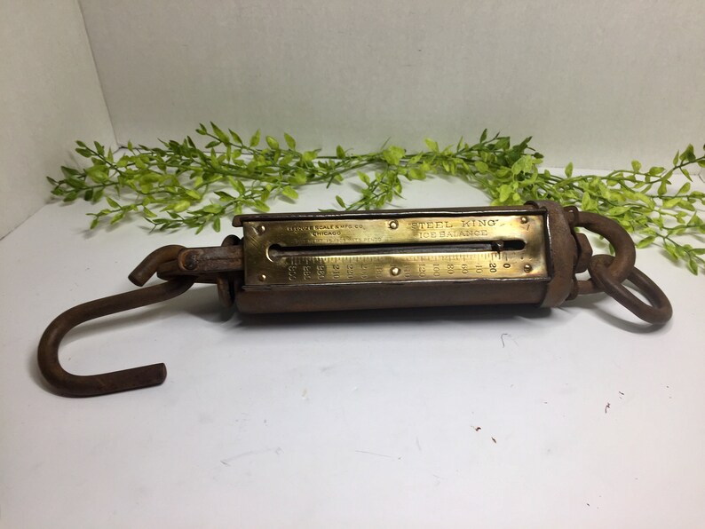 Antique 1903 Pelouze MFG Steel King Ice Balance Scale Rare - Etsy