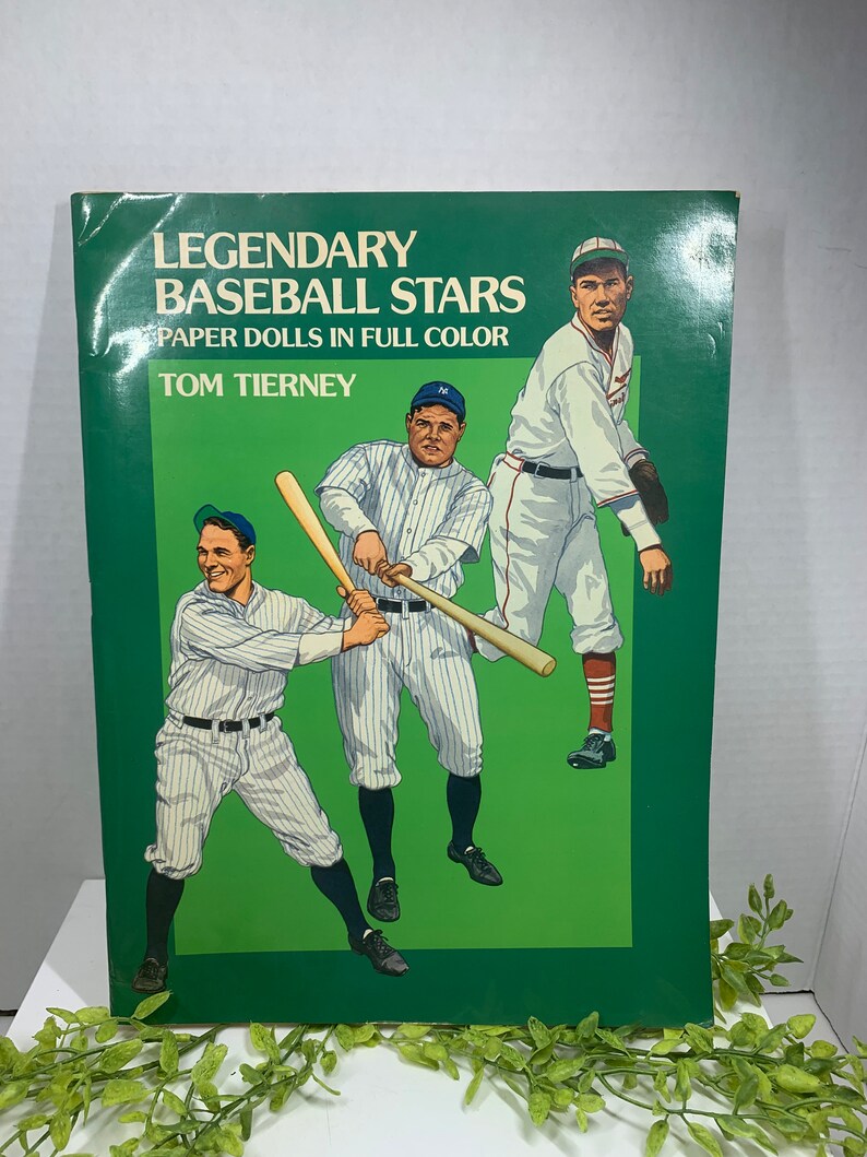 1985 Vintage Legendary Baseball Stars Paper Dolls Book - Etsy