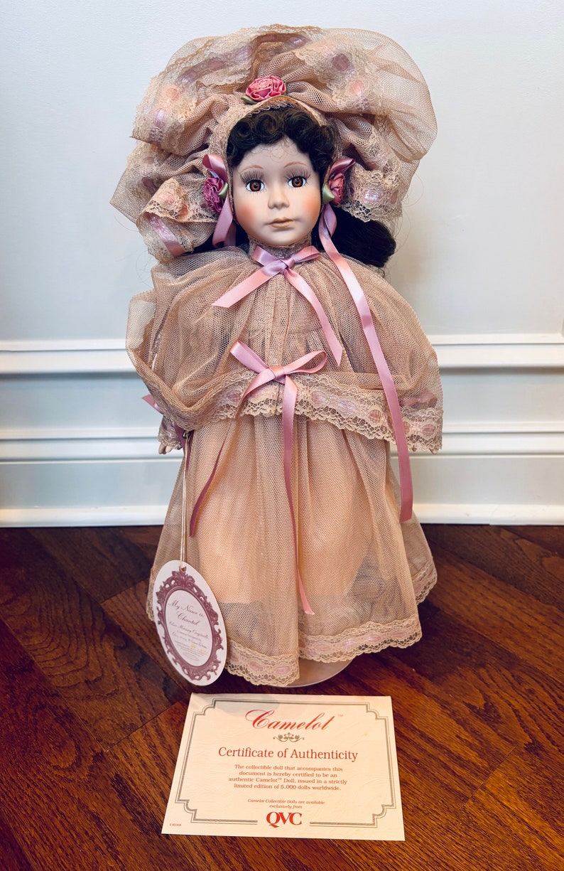 Elsie Massey 19” Porcelain Victorian Doll Chantal From the Camelot ...