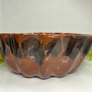 Antique Redware Swirl Bundt Pan American 1890 Baking Mold Pottery - Etsy