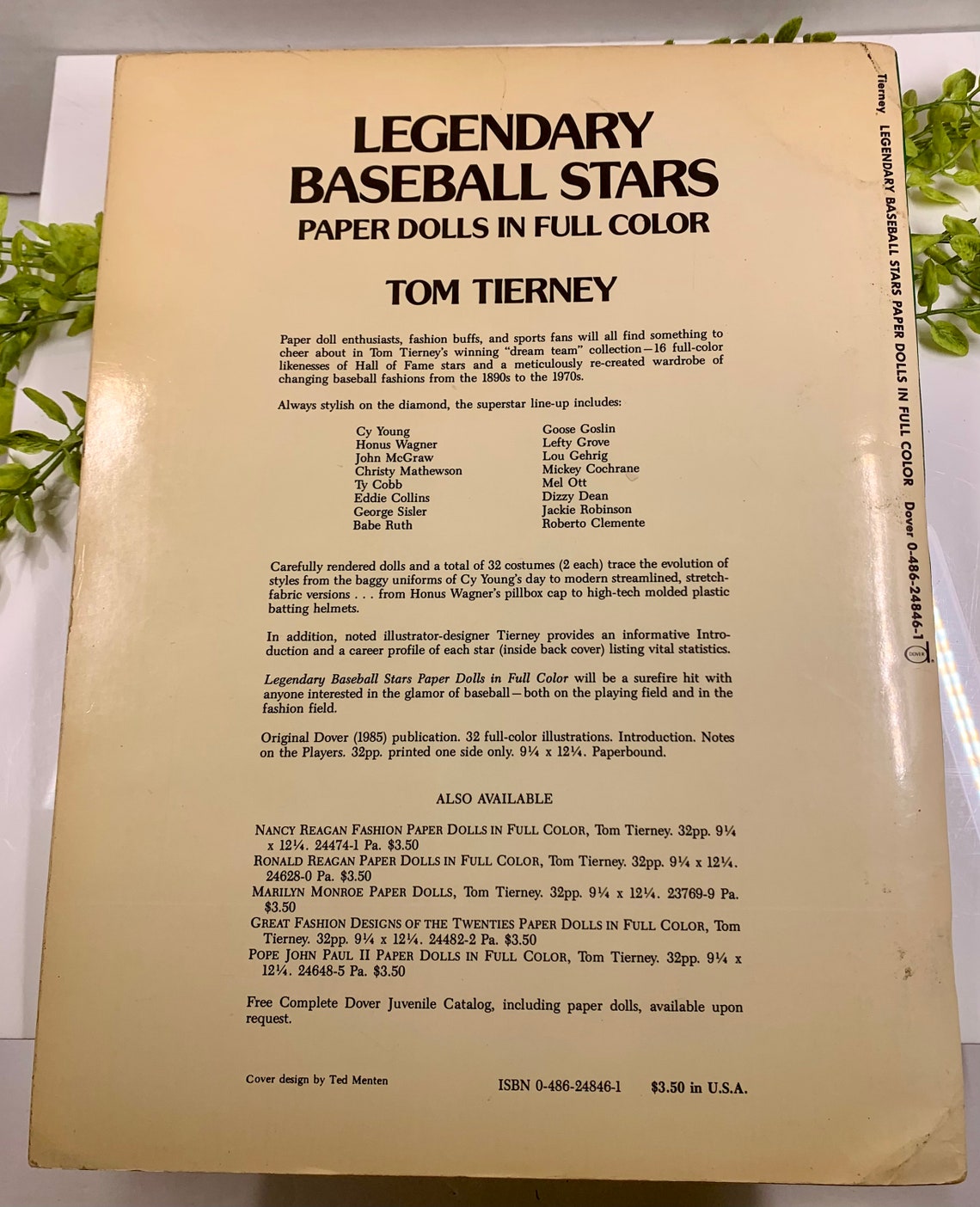 1985 Vintage Legendary Baseball Stars Paper Dolls Book - Etsy
