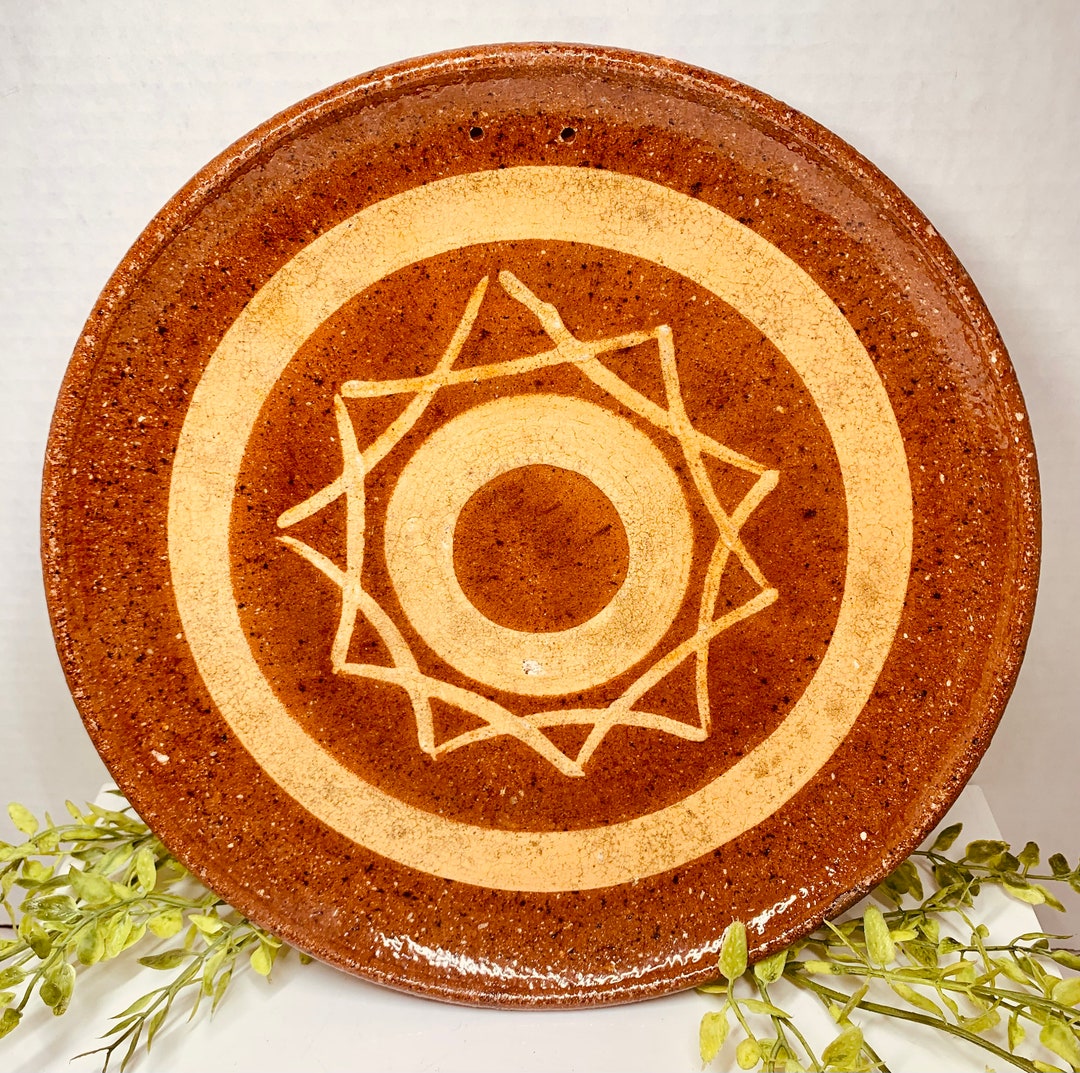 Antique Redware Plate Earth Colors 1920s - Etsy