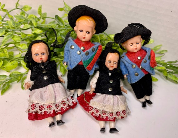 Vintage Celluloid Open Shut Eyes Dolls Movable Limbs Set of Four Etsy Australia