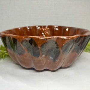 Antique Redware Swirl Bundt Pan American 1890 Baking Mold Pottery - Etsy