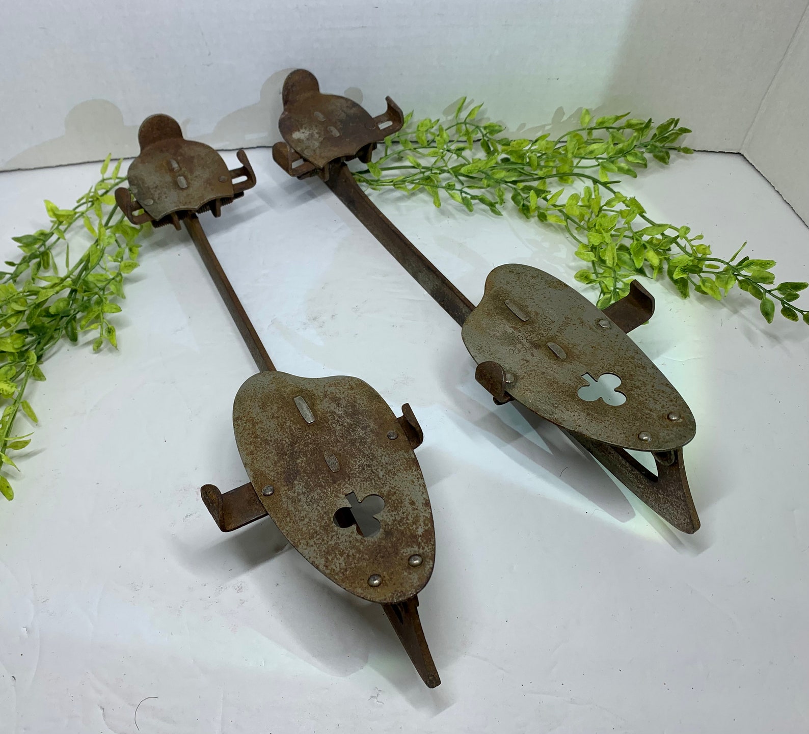 Vintage Metal Antique Ice Skates Primitive Farmhouse Country - Etsy UK