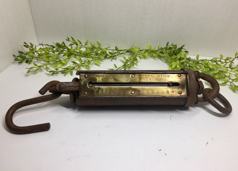 Antique 1903 Pelouze MFG Steel King Ice Balance Scale Rare - Etsy