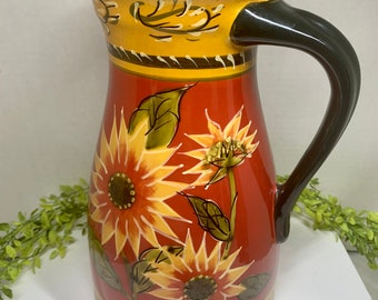 Sunflower Pitcher - Etsy