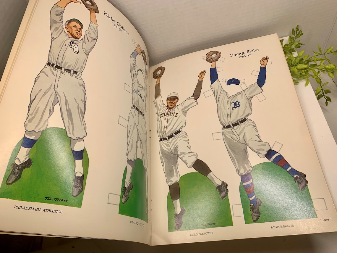 1985 Vintage Legendary Baseball Stars Paper Dolls Book - Etsy