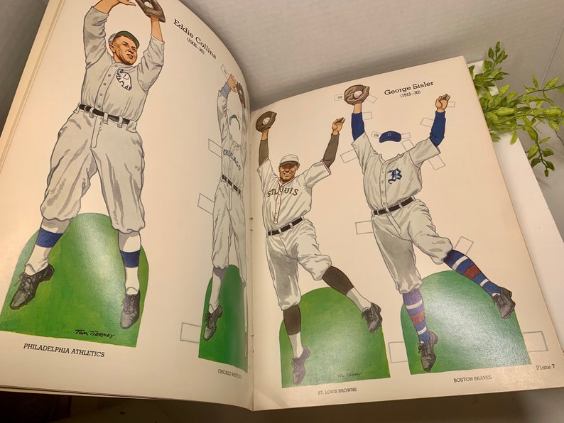 1985 Vintage Legendary Baseball Stars Paper Dolls Book - Etsy