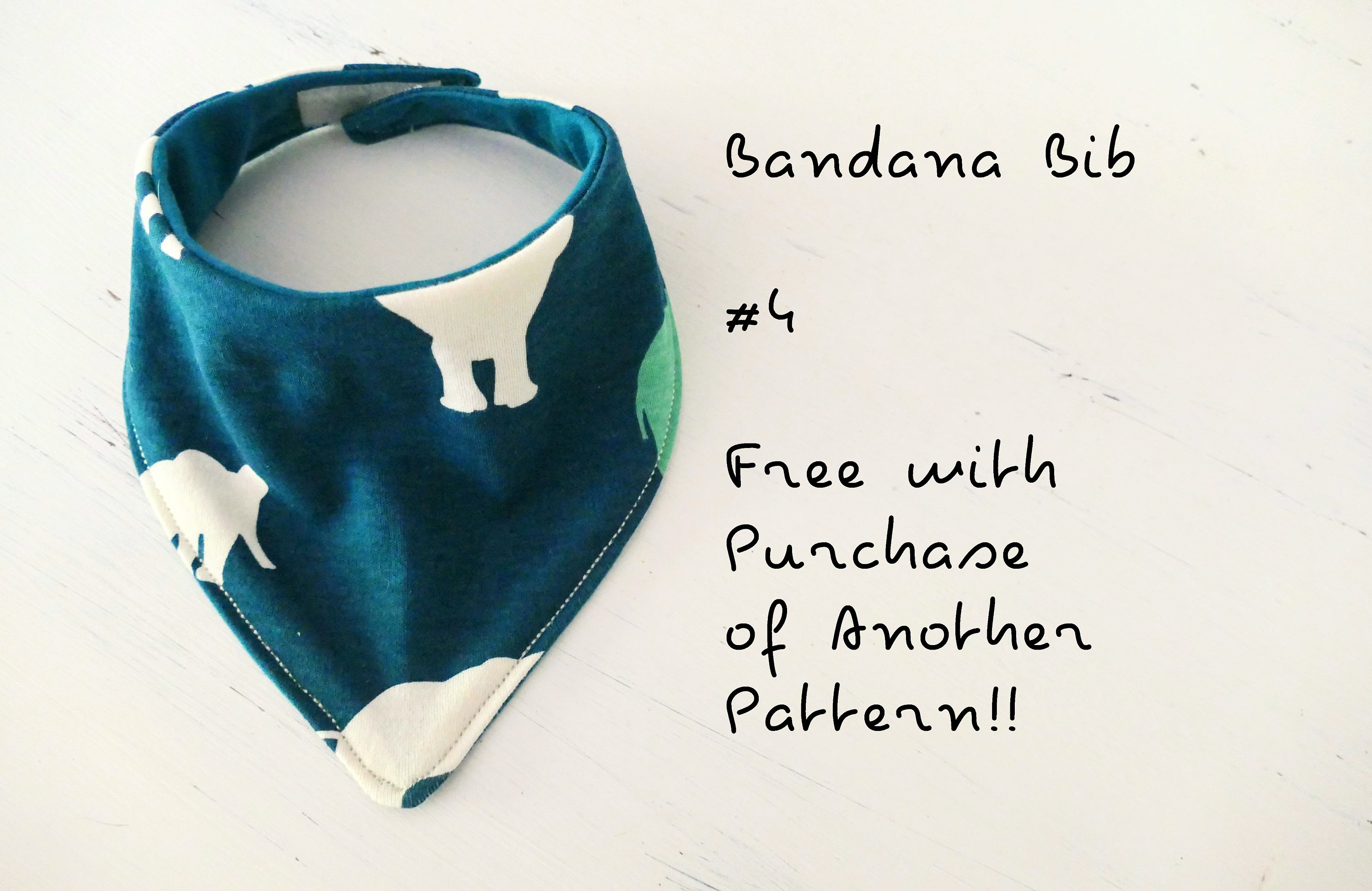PDF Pattern - FREE - Bandana Bib - Babies/toddlers - Sizes Newborn to 2 ...