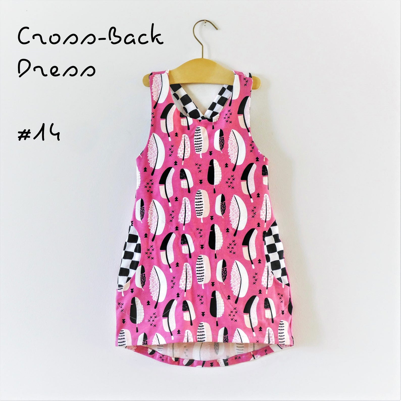 PDF Pattern - Cross Back Dress - With Pockets - Babies/toddlers - Sizes ...