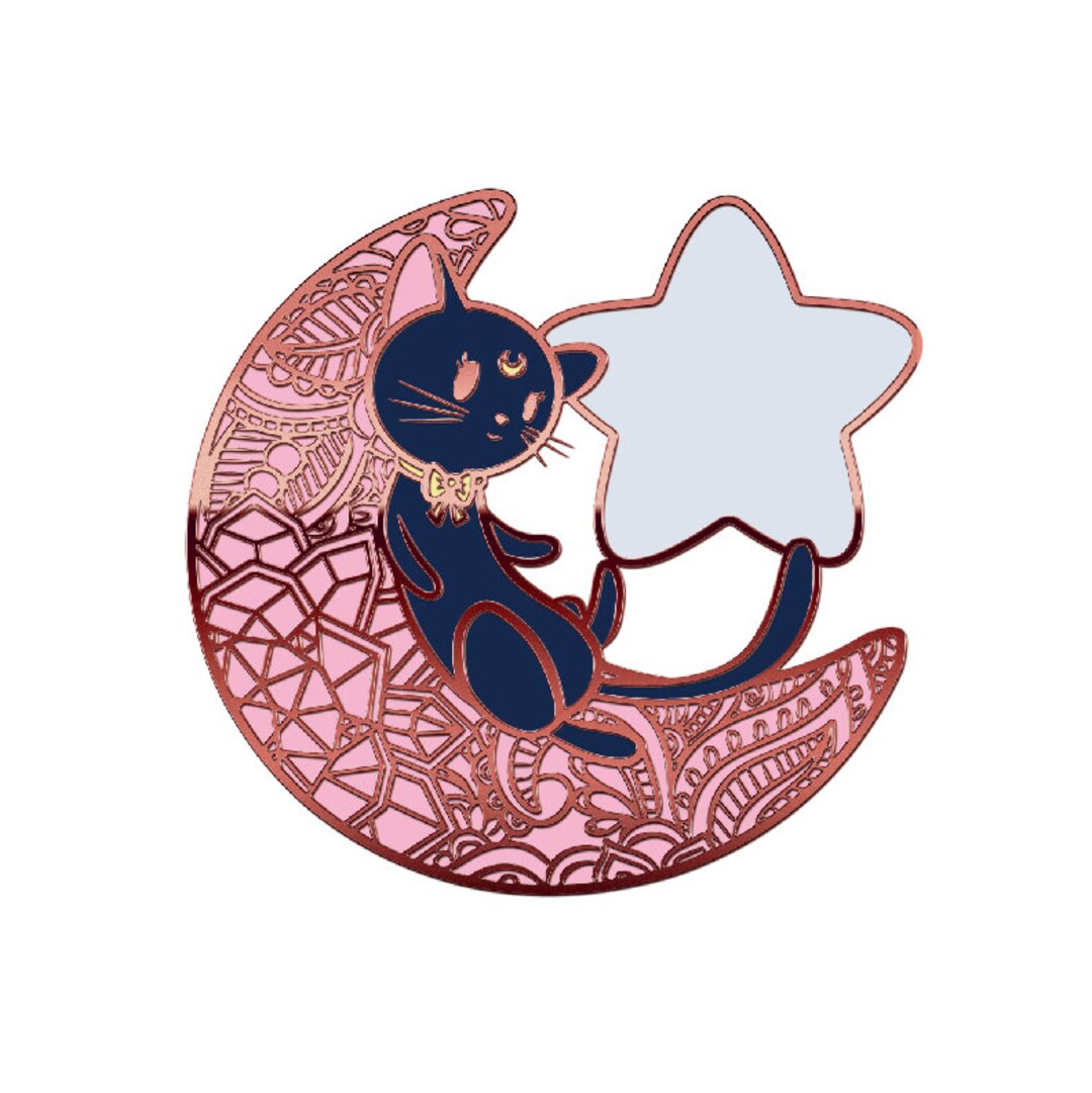 Moon Kitty Luna Hard Enamel Pin Luna Enamel Pin Luna Pin - Etsy