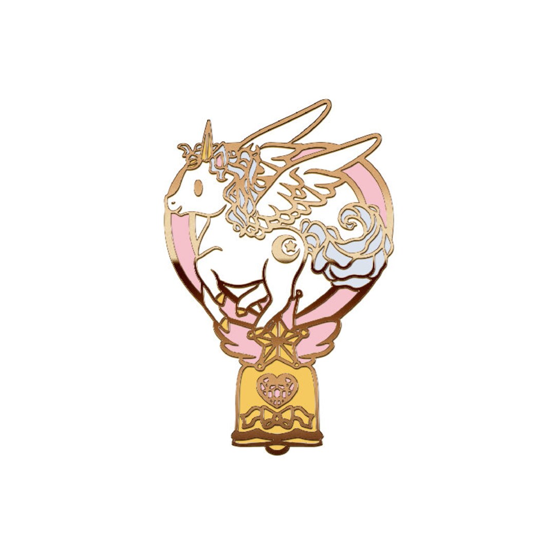 Pegasus Bell Hard Enamel Pin - Etsy
