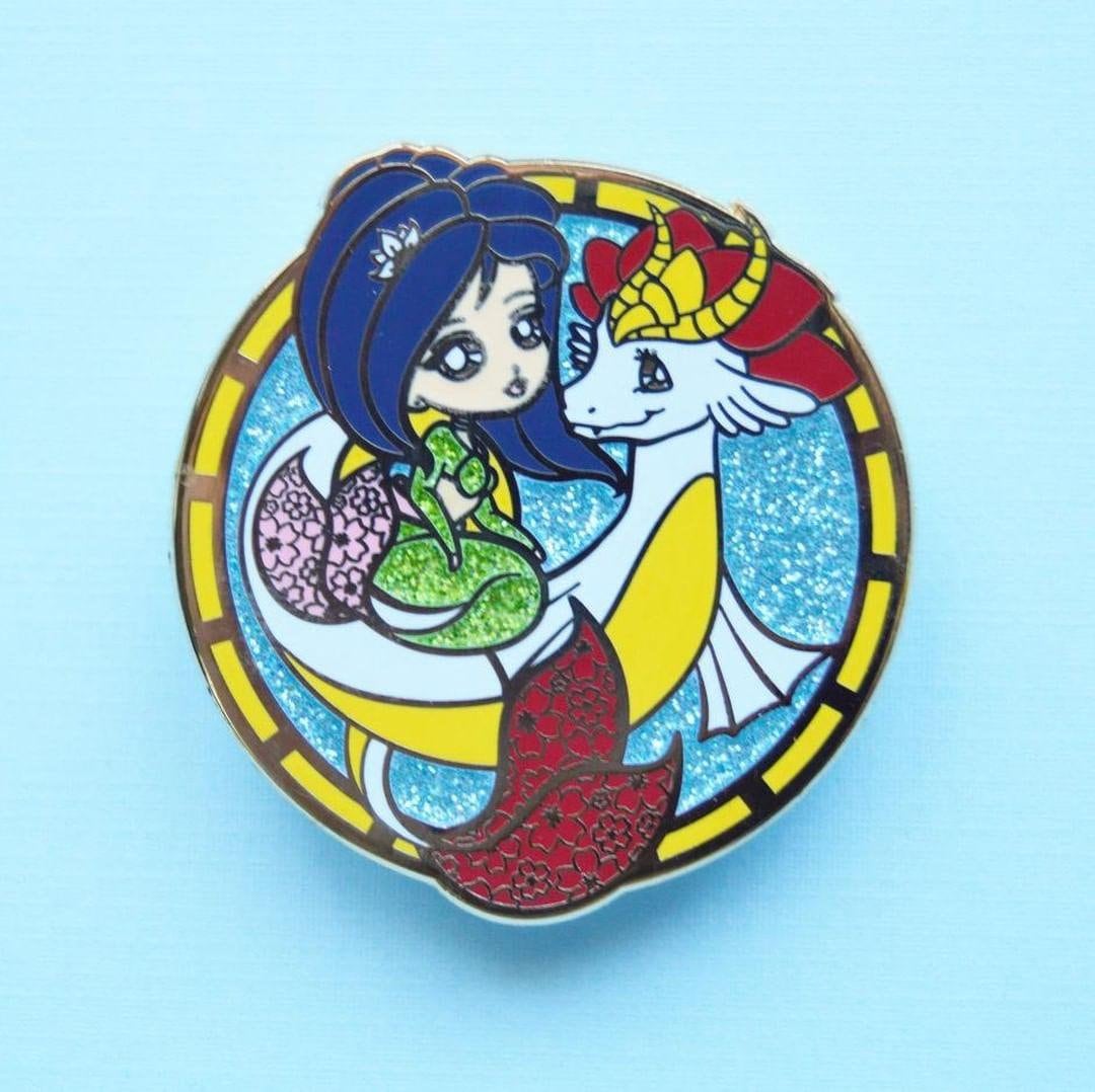 Mulan Mermaid Pin Hard Enamel Pin Mermaid Pin Mulan Enamel - Etsy