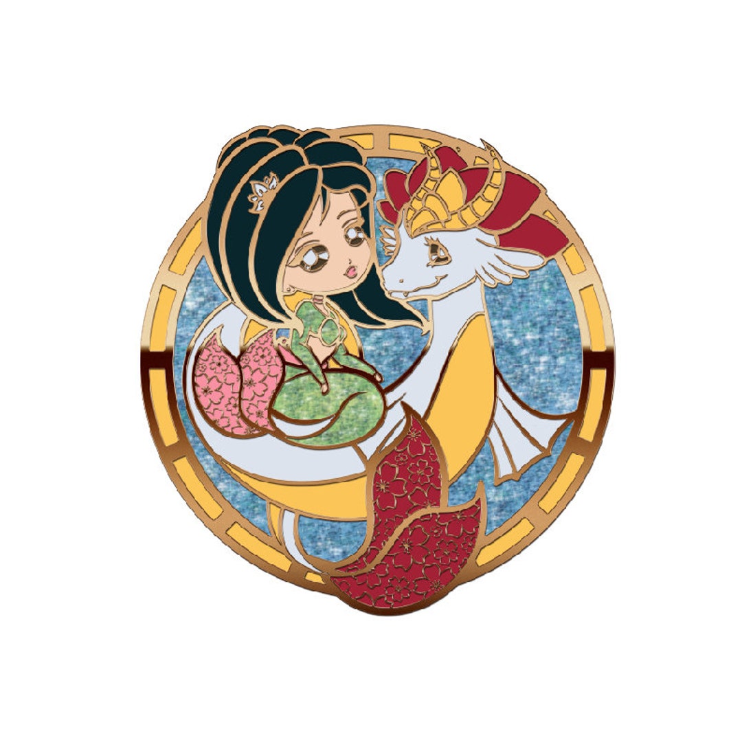 Mulan Mermaid Pin Hard Enamel Pin Mermaid Pin Mulan Enamel - Etsy