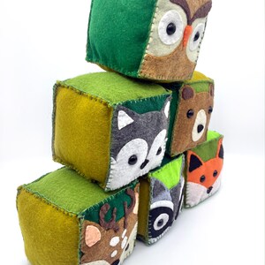 Woodland Animals DIY Felt Soft Blocks Sewing Kit - Etsy