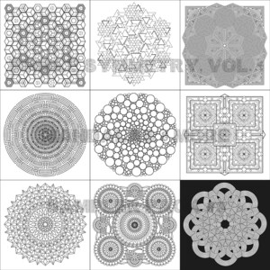 Mandalas & More Coloring Pages Sampler Pack #3 Instant Download (yet ...
