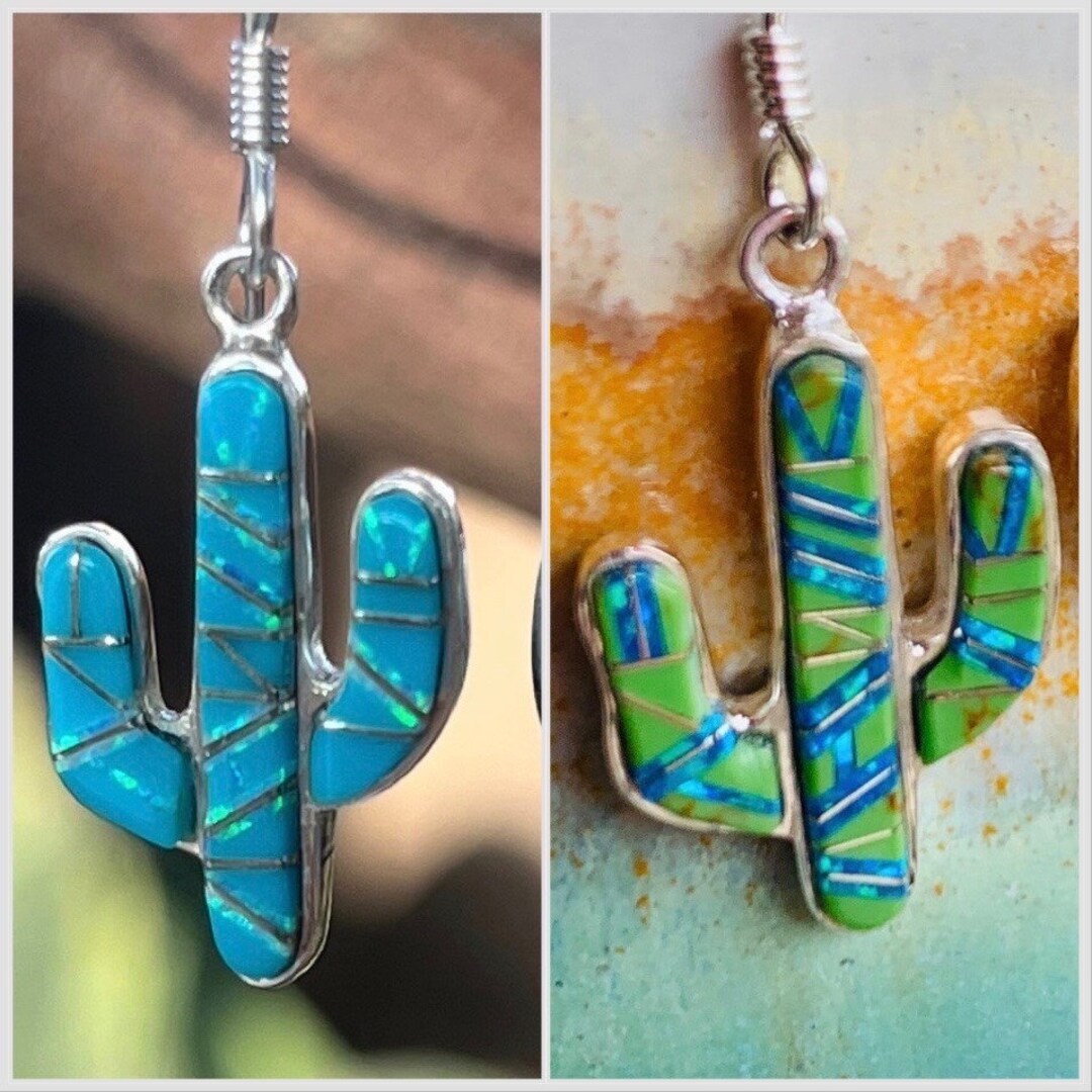 Saguaro Earrings, Cactus Earrings, Sonoran Desert Jewelry, Small ...