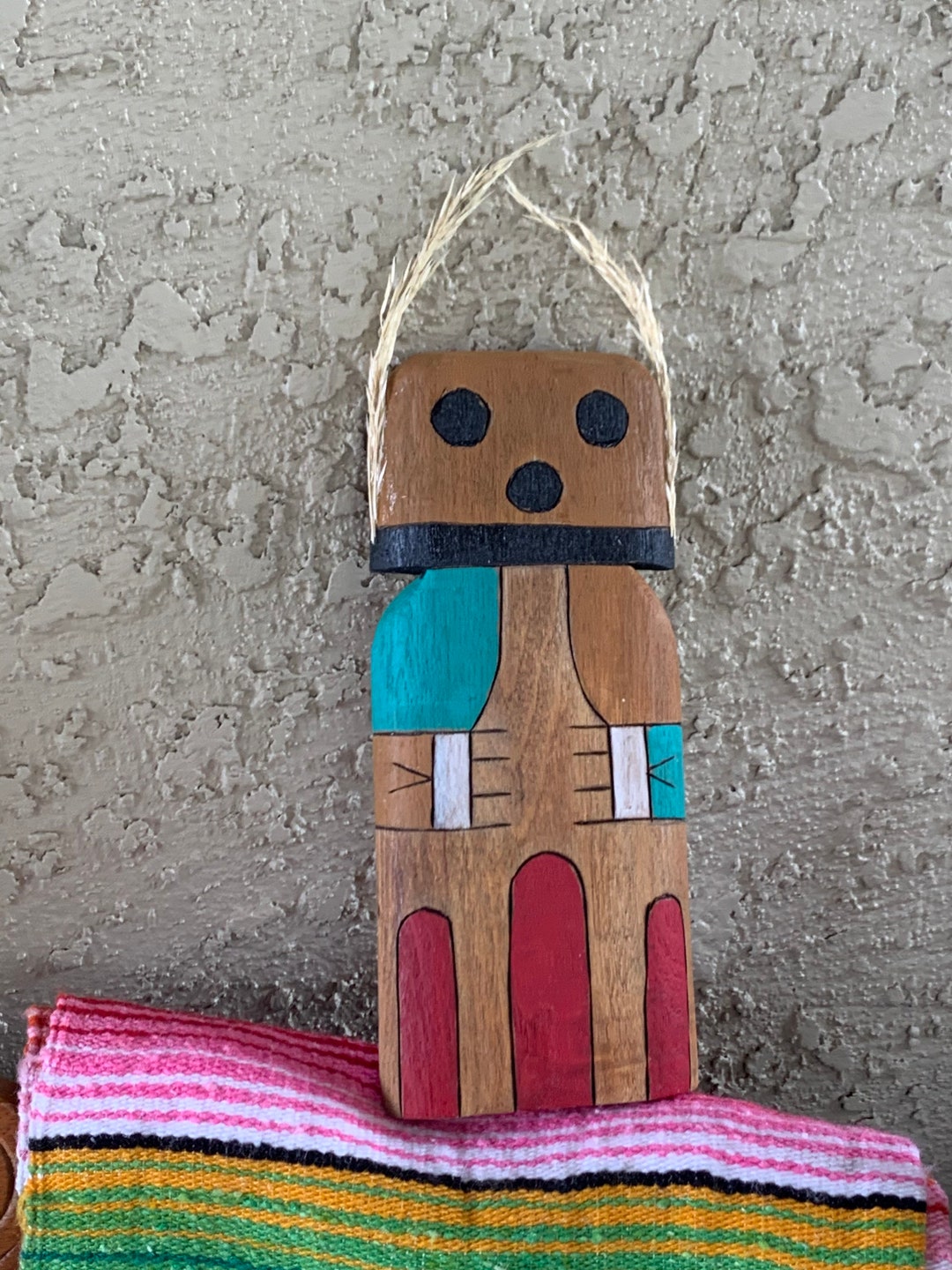 Hopi Kachina Doll, Cricket Kachina Flat Doll, Peter H Shelton, Hopi ...