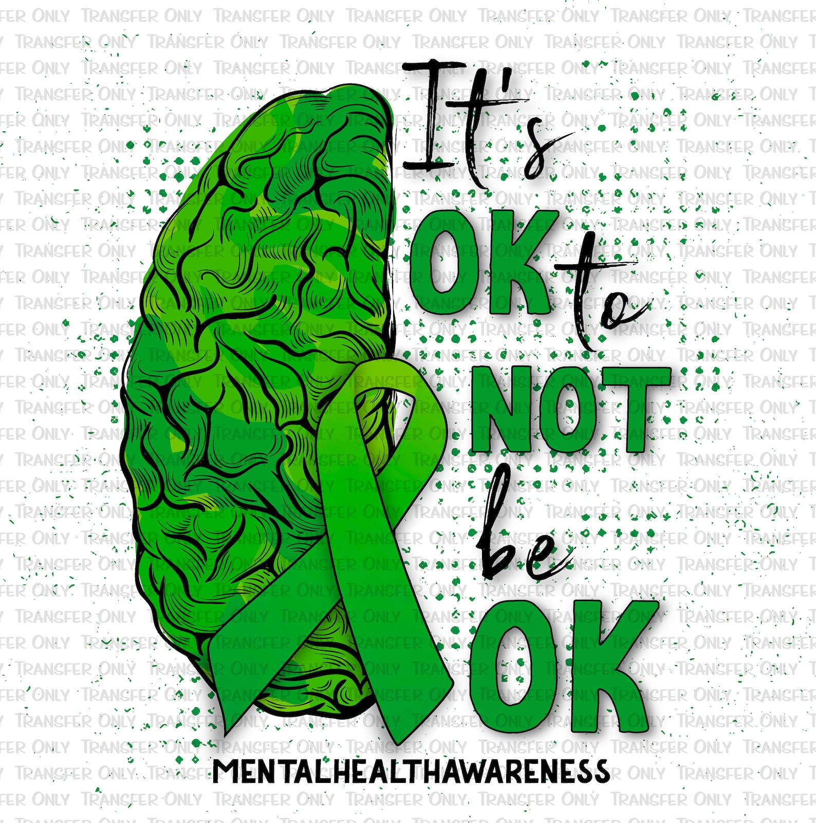 It's Okay to Not Be Okay Mental Health Awareness | Etsy