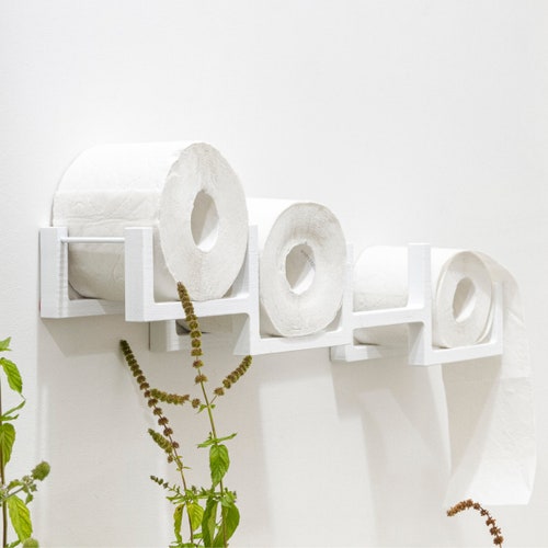 Wave Toilet Paper Holder Toilet Tissue Shelf Wall Rack | Etsy