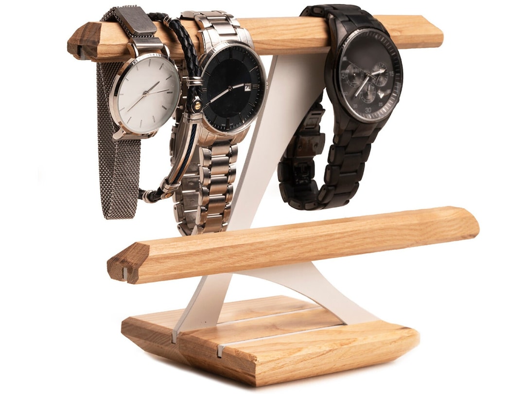 Watch Display Stand Bracelet Holder Watch Organiser Wooden Jewellery ...