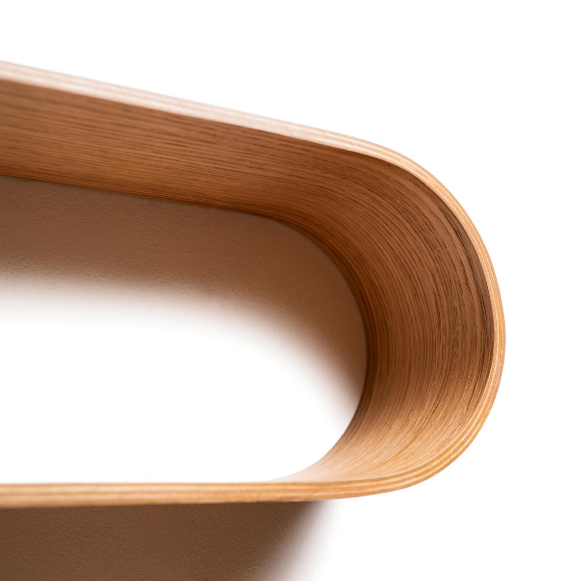 Floating Wall Mounted Oval Shelf From Wood, Decorative Geometric Wooden ...