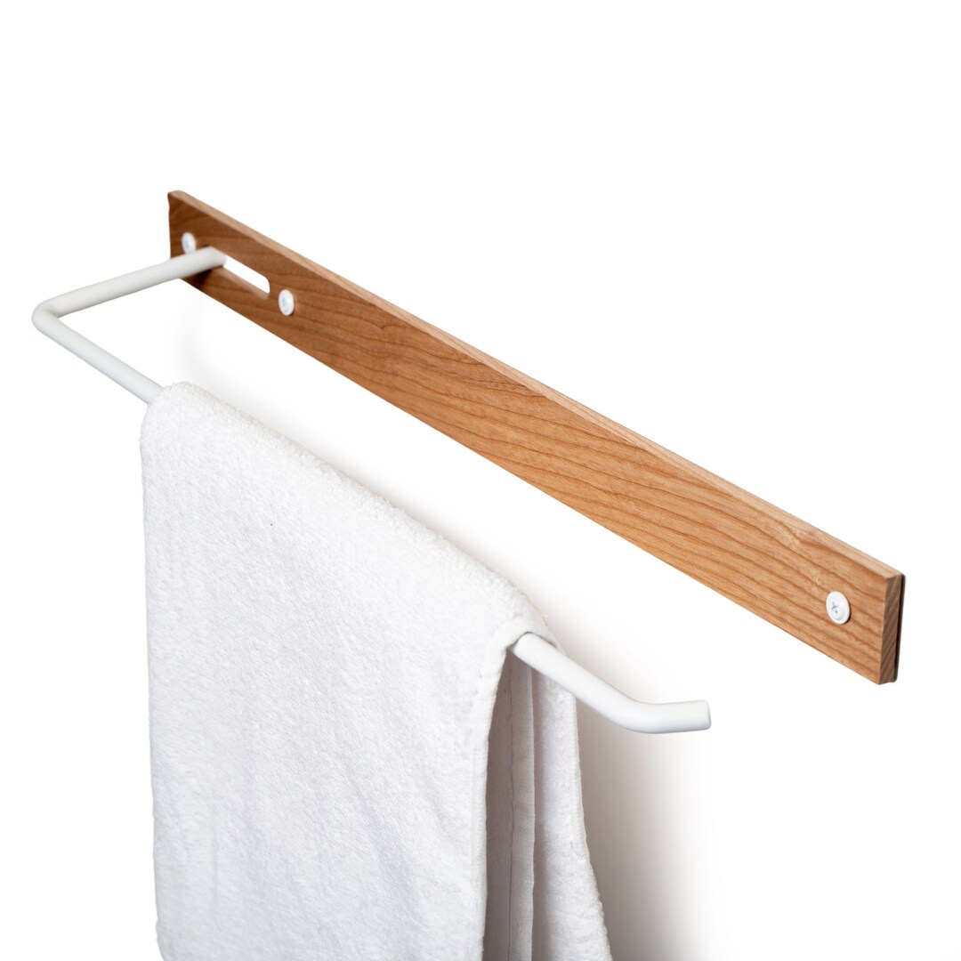 Metal Towel Holder, Bathroom Towel Rack, Wall Mounted Handtowel Hanger ...