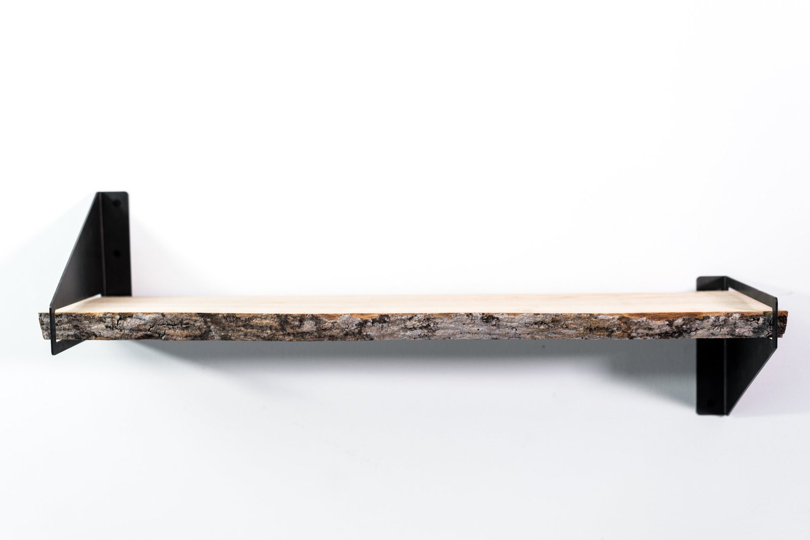 Floating Wall Shelf Brackets Wooden Metal Hanging Geometric - Etsy