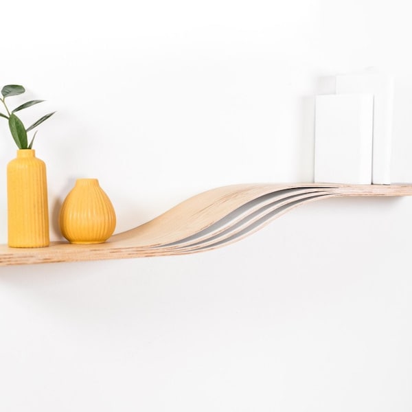 Wave Wooden Shelves - Etsy UK