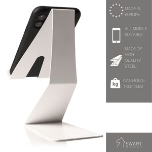 Cell Phone Stand Desk Mobile Holder Office Accessories Metal Standing ...