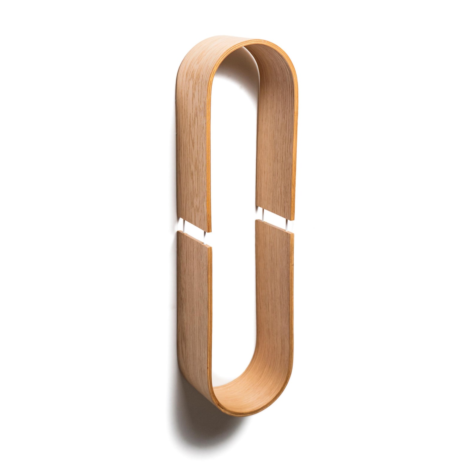 Floating Wall Mounted Oval Shelf From Wood, Decorative Geometric Wooden ...