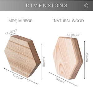 Wood Hexagon Wall Art Decor Geometric Panels Sculpture Honeycomb Panel ...