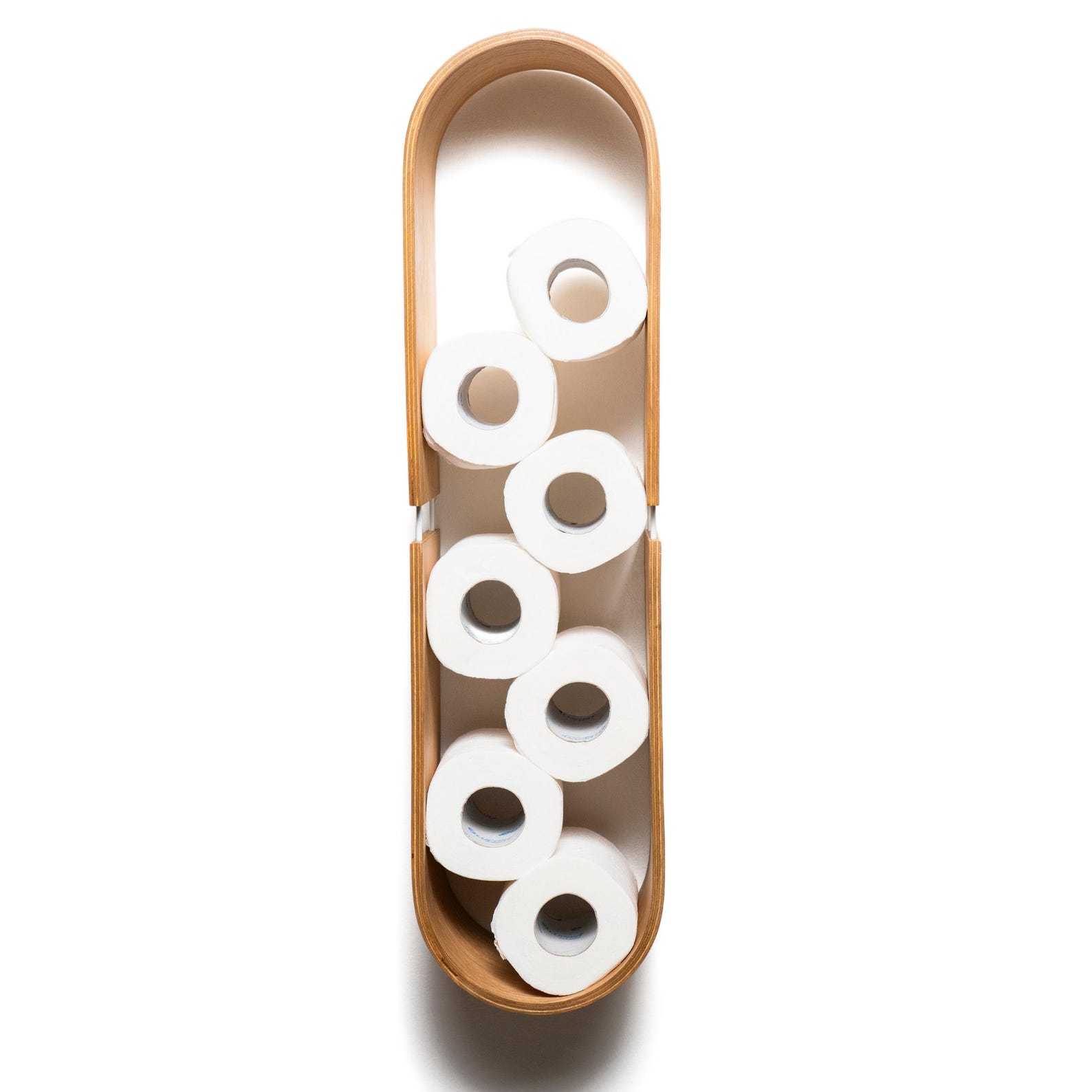 Floating Wall Mounted Oval Shelf From Wood, Decorative Geometric Wooden ...