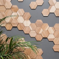 Wood Hexagon - Etsy