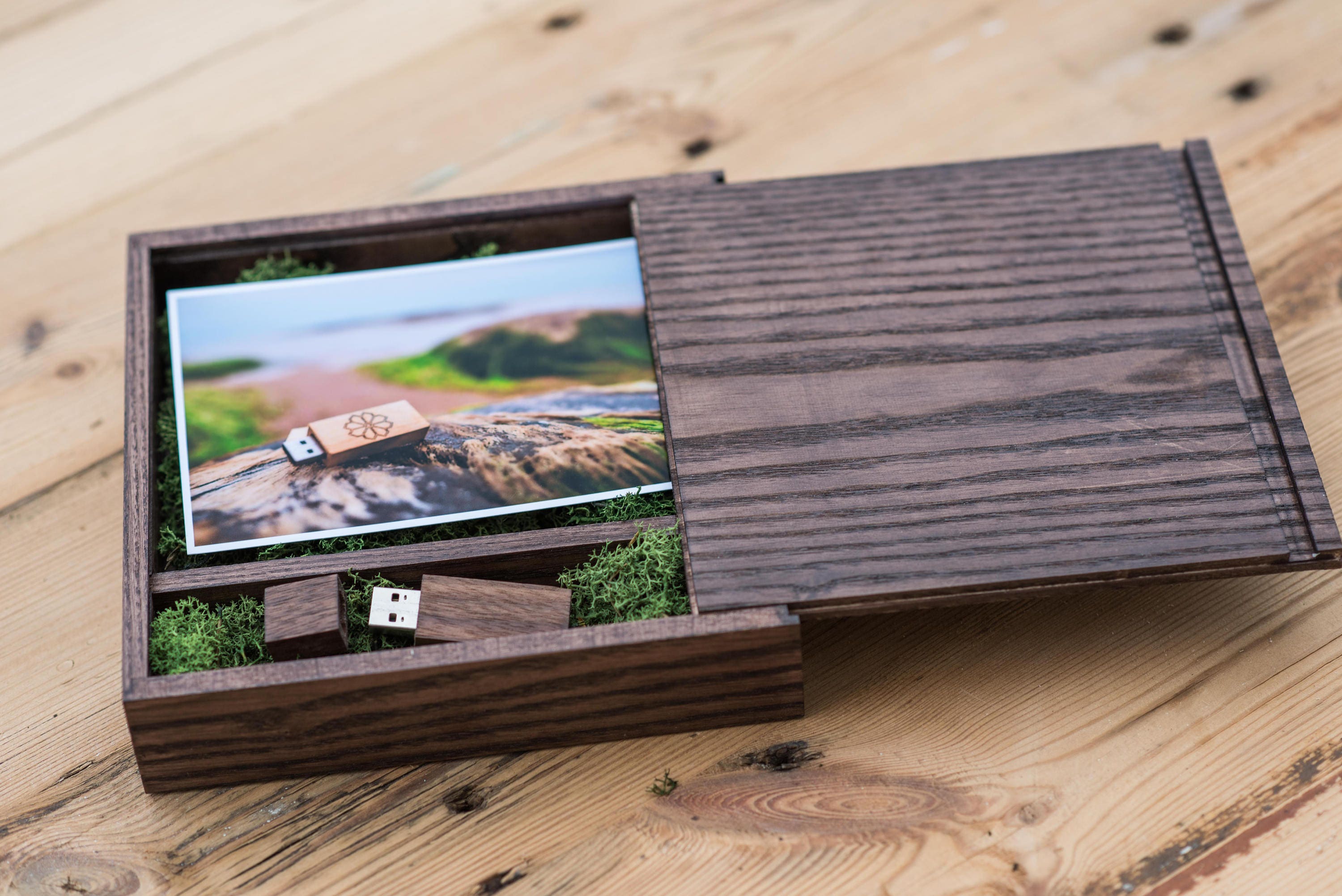 Wooden usb box wedding Box without usb Print & USB Flash | Etsy