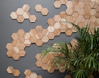 Hexagon Wall Art | Etsy