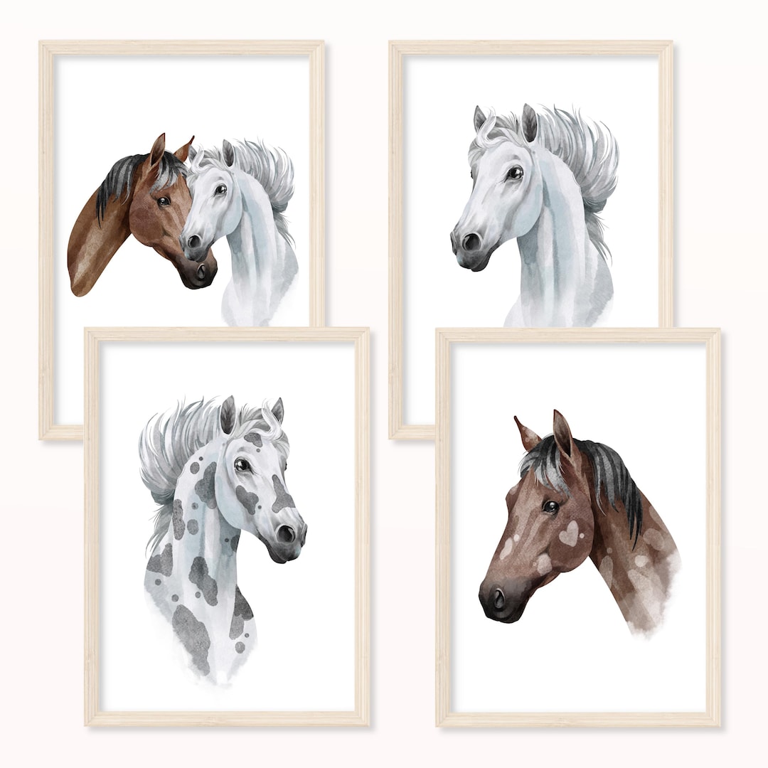 Horse Posters - A5 & A4 - Children's Posters, Kids' Room Wall Art ...