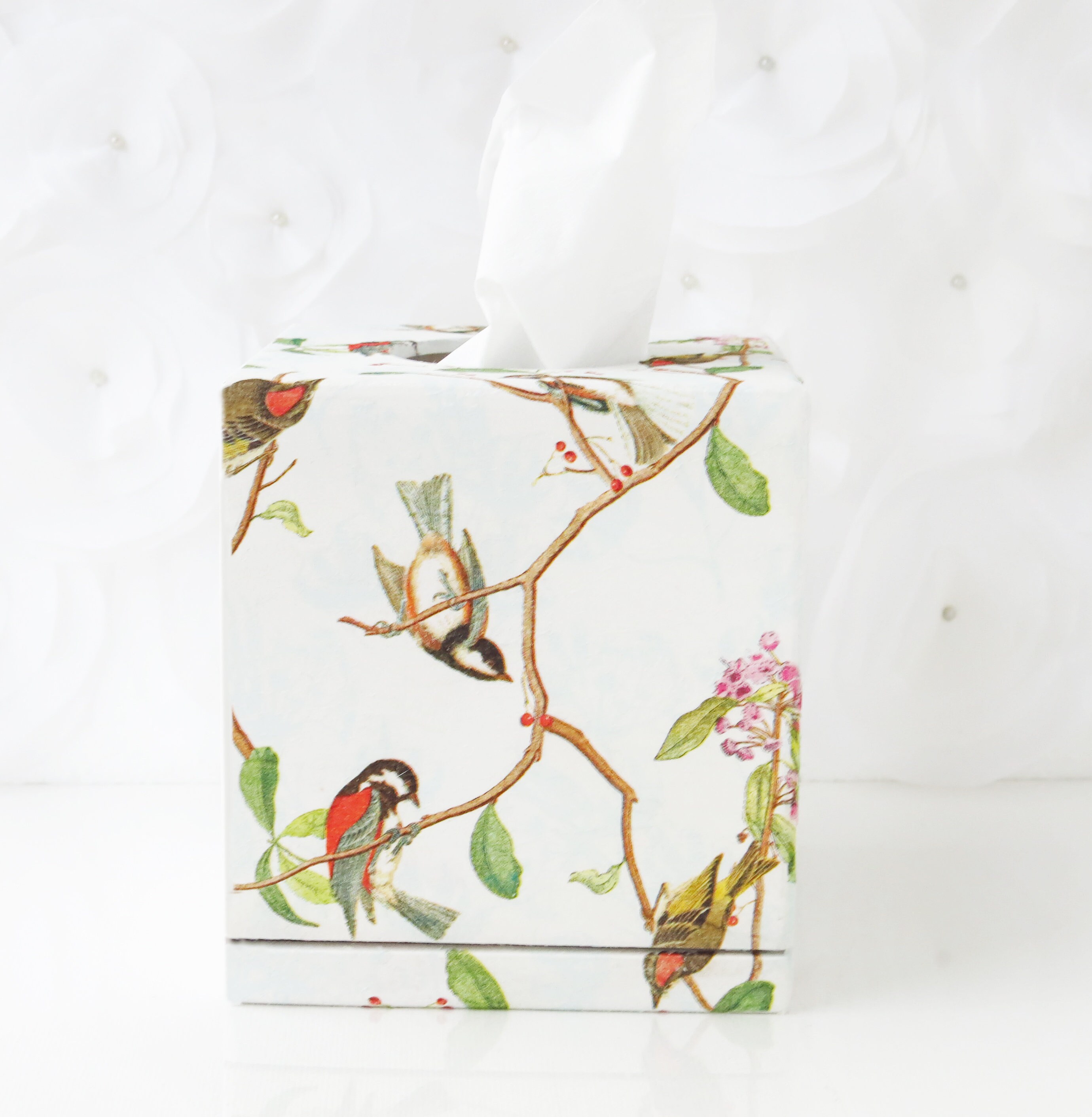 Tissue Box Cover Birds Tissue Box Shelf Decor Tissue Box - Etsy