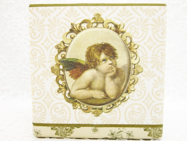 Tissue Box Cover Raphael Angel Bedroom Decor Wooden Tissue - Etsy