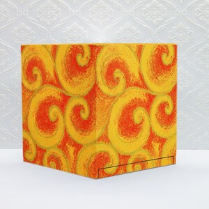 Tissue Box Cover Orange Tissue Box Tissue Holder Square Tissue Box ...